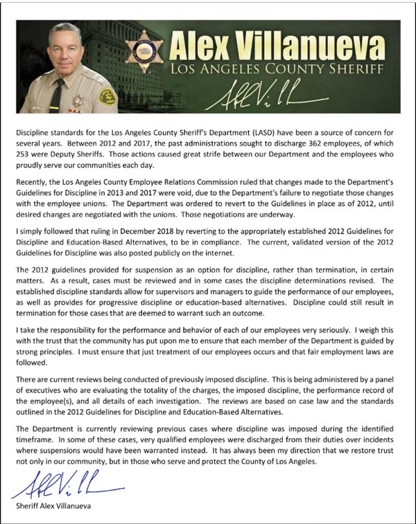 Sheriff Statements Los Angeles County Sheriff s Department Sheriff Statements Los Angeles County Sheriff s Department